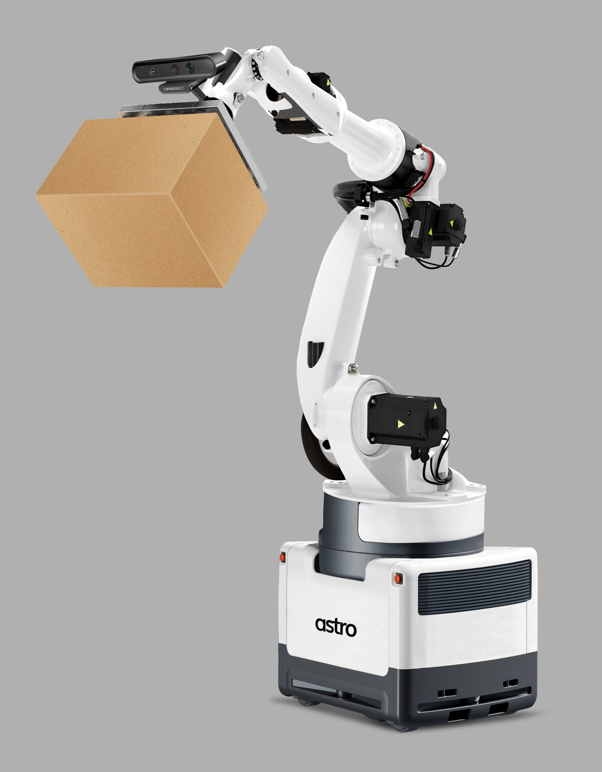 Cargo unloading mobile robot for warehouse fulfillment